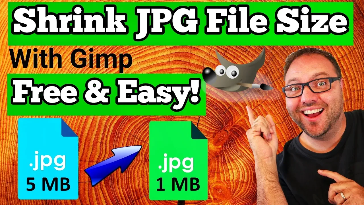 How to Reduce JPG Image File Size - YouTube Thumbnails - Gimp - Northern Viking Everyday
