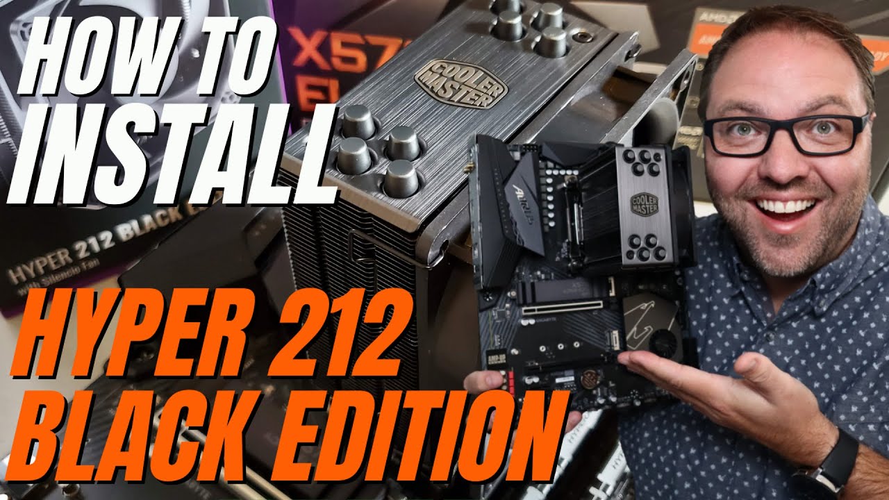 How to Install a Hyper 212 Black Edition CPU Cooler (AMD AM4 Socket ...