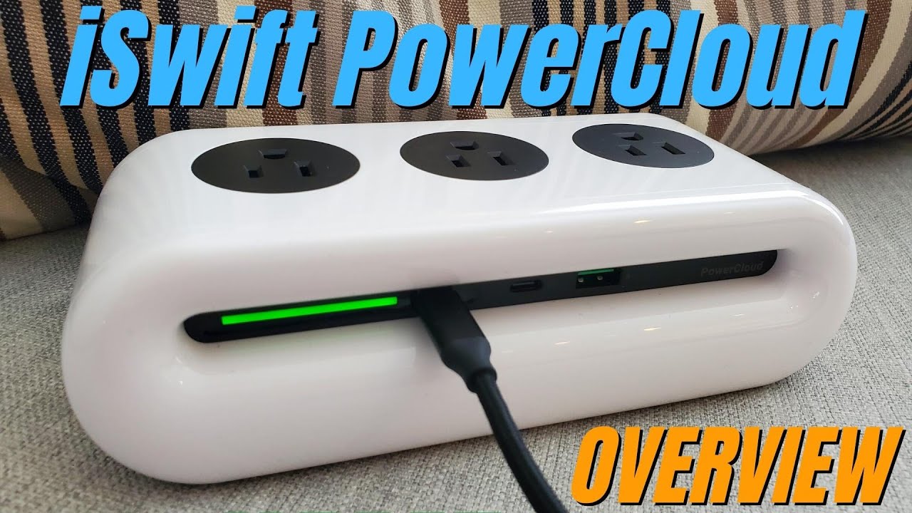 iSwift PowerCloud 65W USB-C Power Strip Charging Station Overview ...