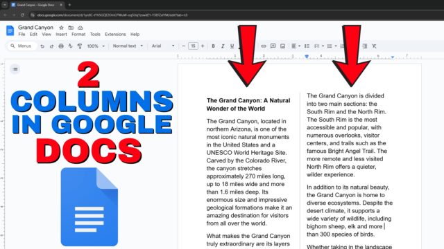 How to Make 2 Columns in Google Docs (Step-by-Step Guide) - Northern Viking Everyday