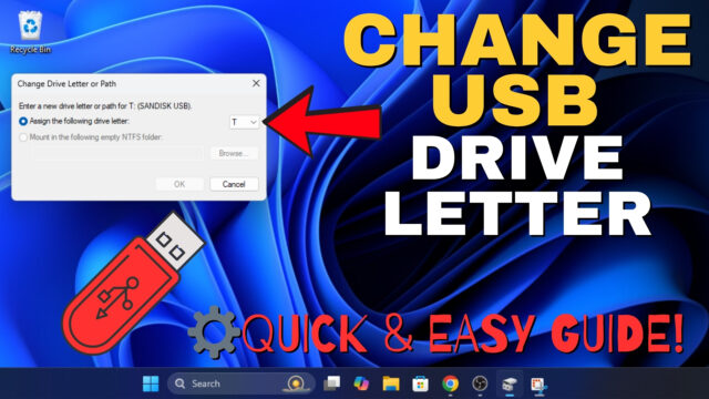 🔄 How to Change USB Drive Letter in Windows 11 (Step-by-Step Guide ...