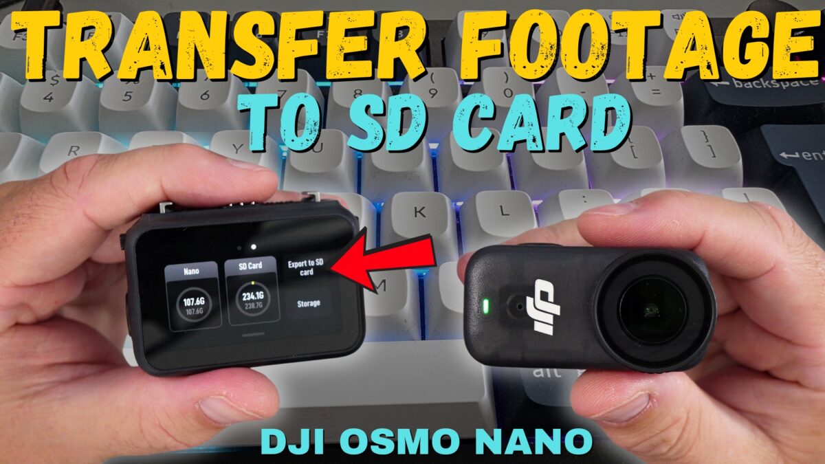 DJI Osmo Nano: How to Transfer Videos to SD Card (Using Vision Dock) 💾 ...